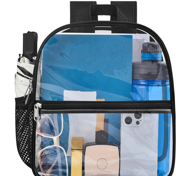 Accessories | Clear Backpack For Stadium Events Clear Bag Small Stadium ...